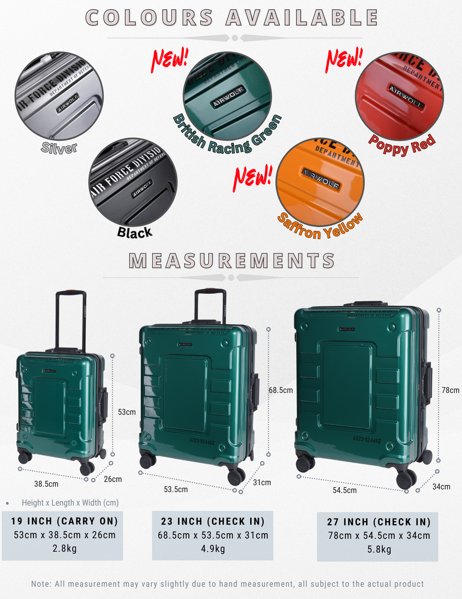 Lushberry Airwolf 4 (19 inch) PC Hard Case Frame Type Zipperless Cabin ...