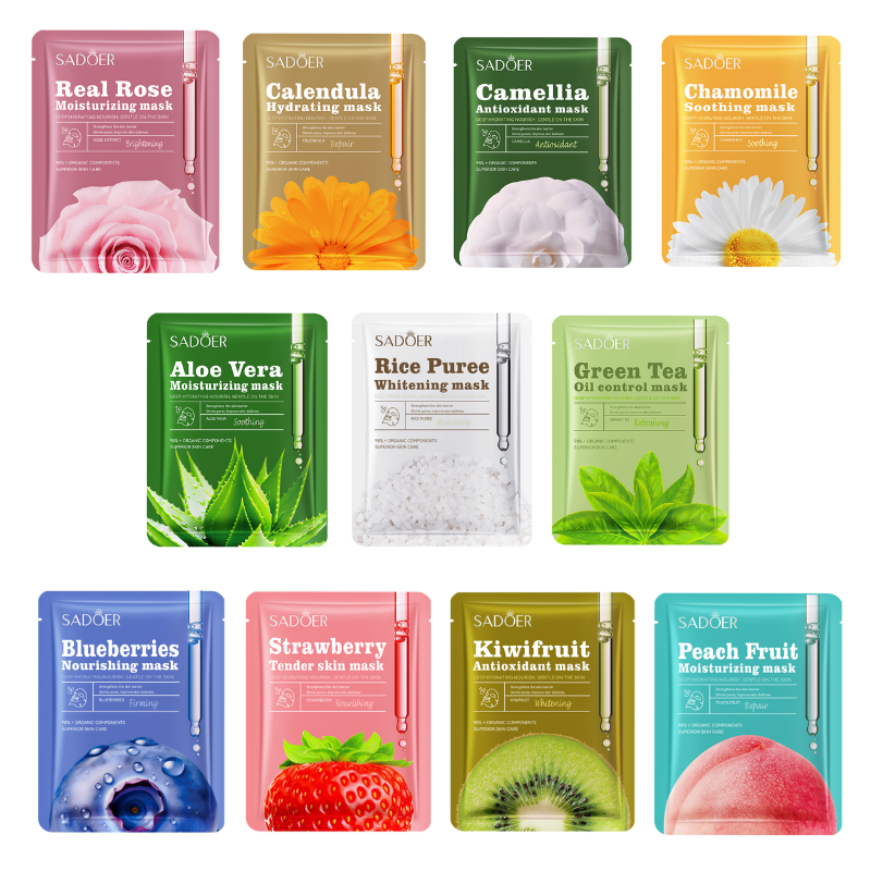 SADOER Plants And Fruits Mask Series Facial Mask 上朵 植物水果面膜系列 面膜 | Shopee Malaysia