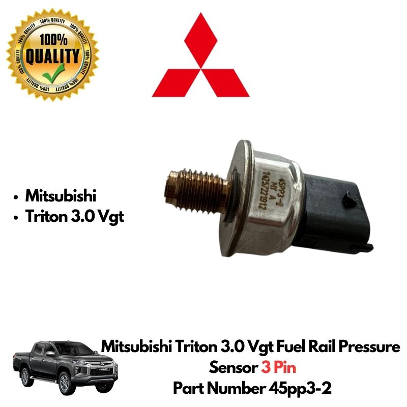 Mitsubishi Triton 3.0 Vgt Fuel Rail Pressure Sensor 3 Pin 45pp3-2 ...