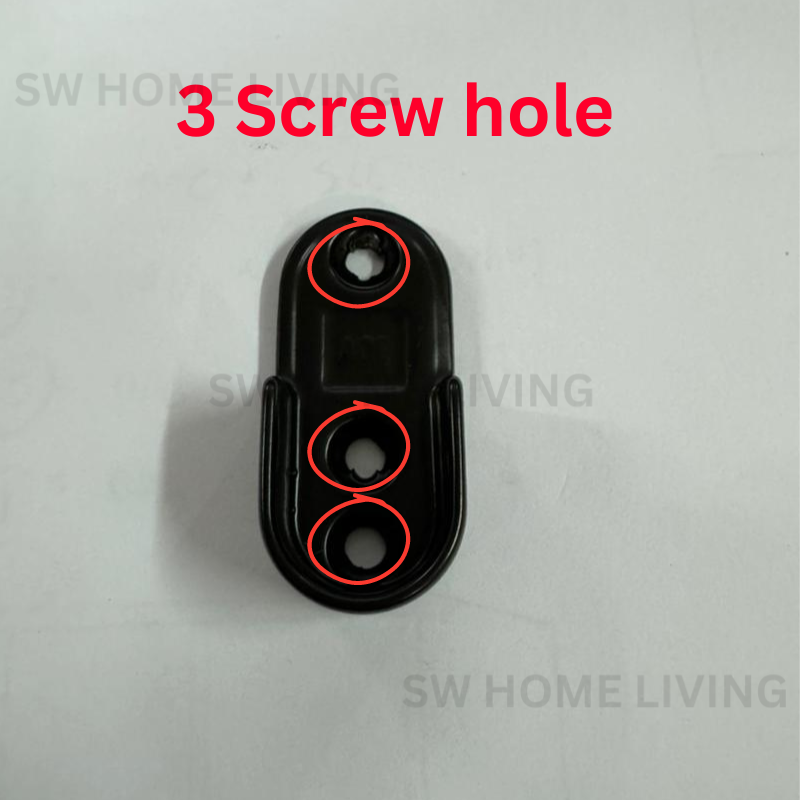 SW hook almari baju oval bracket Tube Support wardrobe rod holder ...