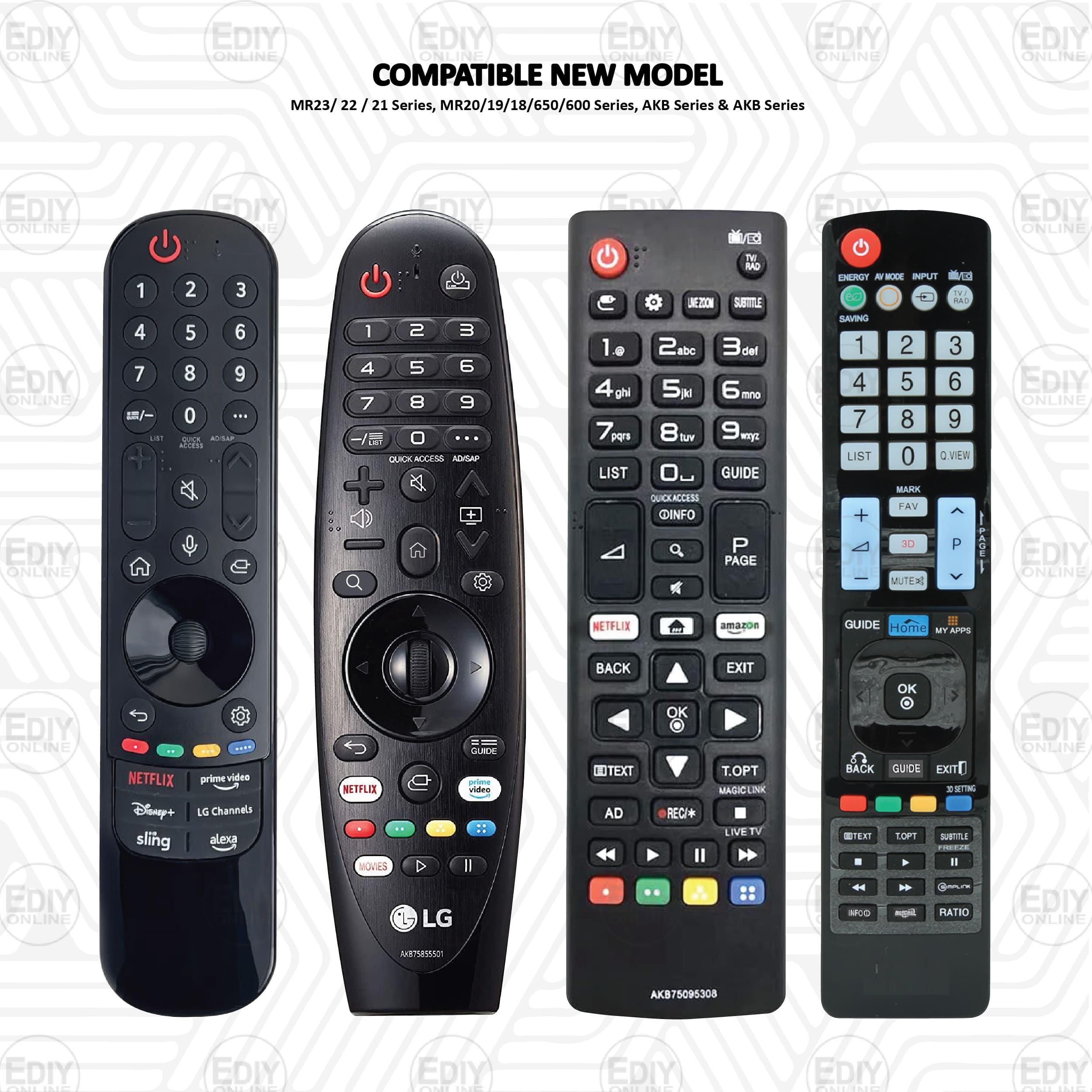 【𝐅𝐑𝐄𝐄 𝐁𝐀𝐓𝐓𝐄𝐑𝐘 𝐀𝐀 𝐗𝟐】UNIVERSAL LG MAGIC MR21GA MR23GA AN-MR19BA AN ...