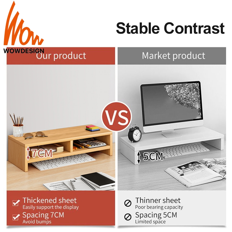 Monitor Stand Raiser Screen Increase Shelf Base Riser Laptop Stand ...