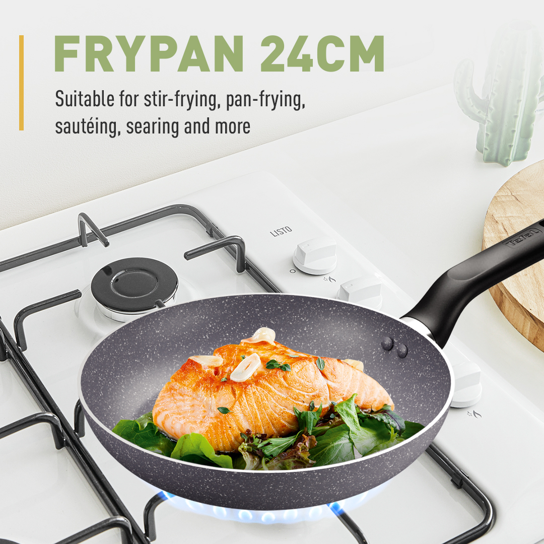 Tefal Natura 5 Pcs Set (Wokpan 28cm, Wokpan 16cm, Frypan 24cm, Ladle & Spatula) | Shopee Malaysia