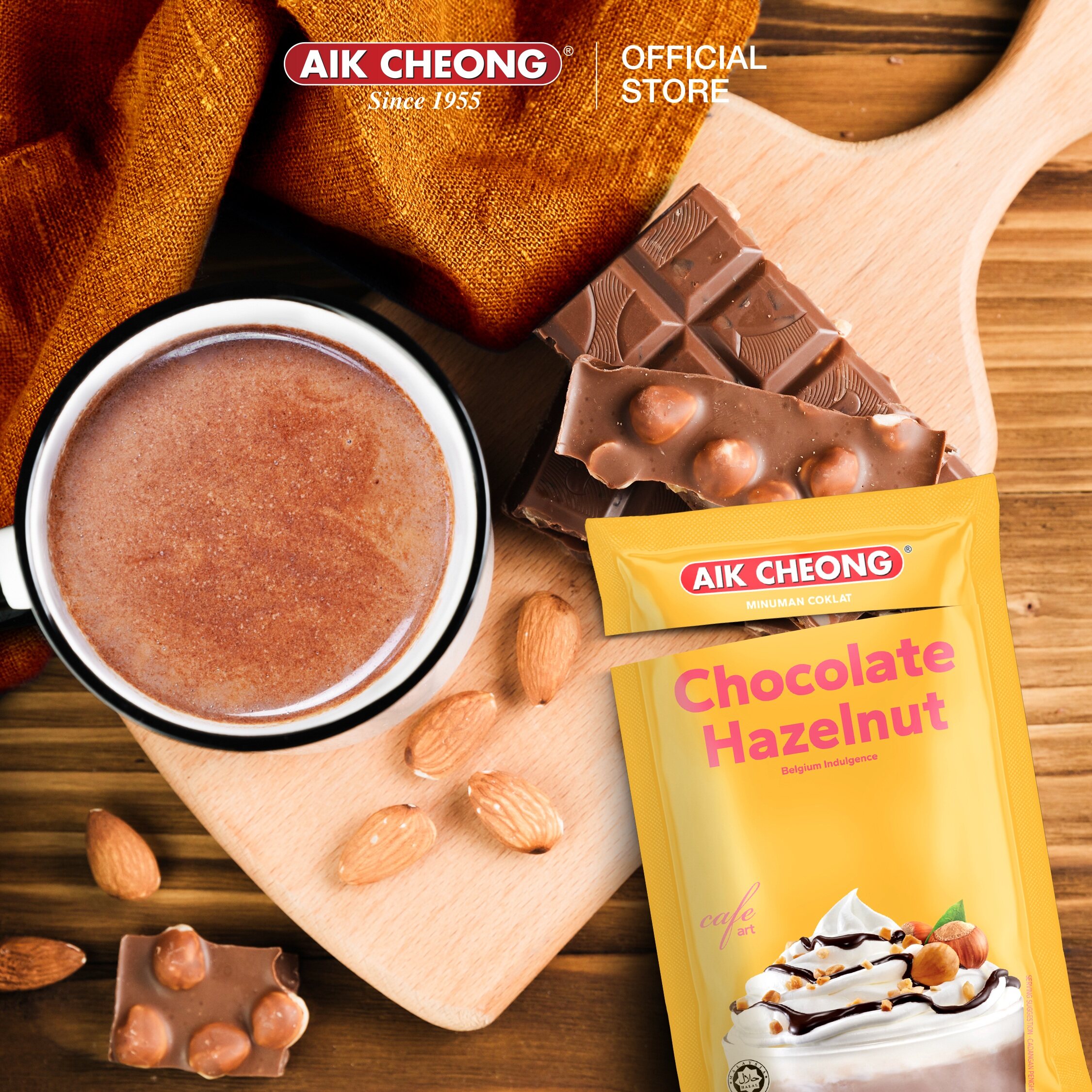 【READY STOCK】AIK CHEONG 3 In 1 Chocolate Series - Chocolate Mint/ Chocolate Hazelnut/ Chocolate ...