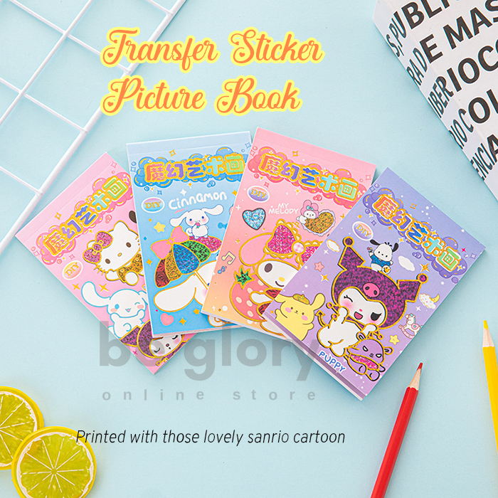 Kids DIY Magic Transfer Sticker Book Foil Art Transfer Sticker Early ...