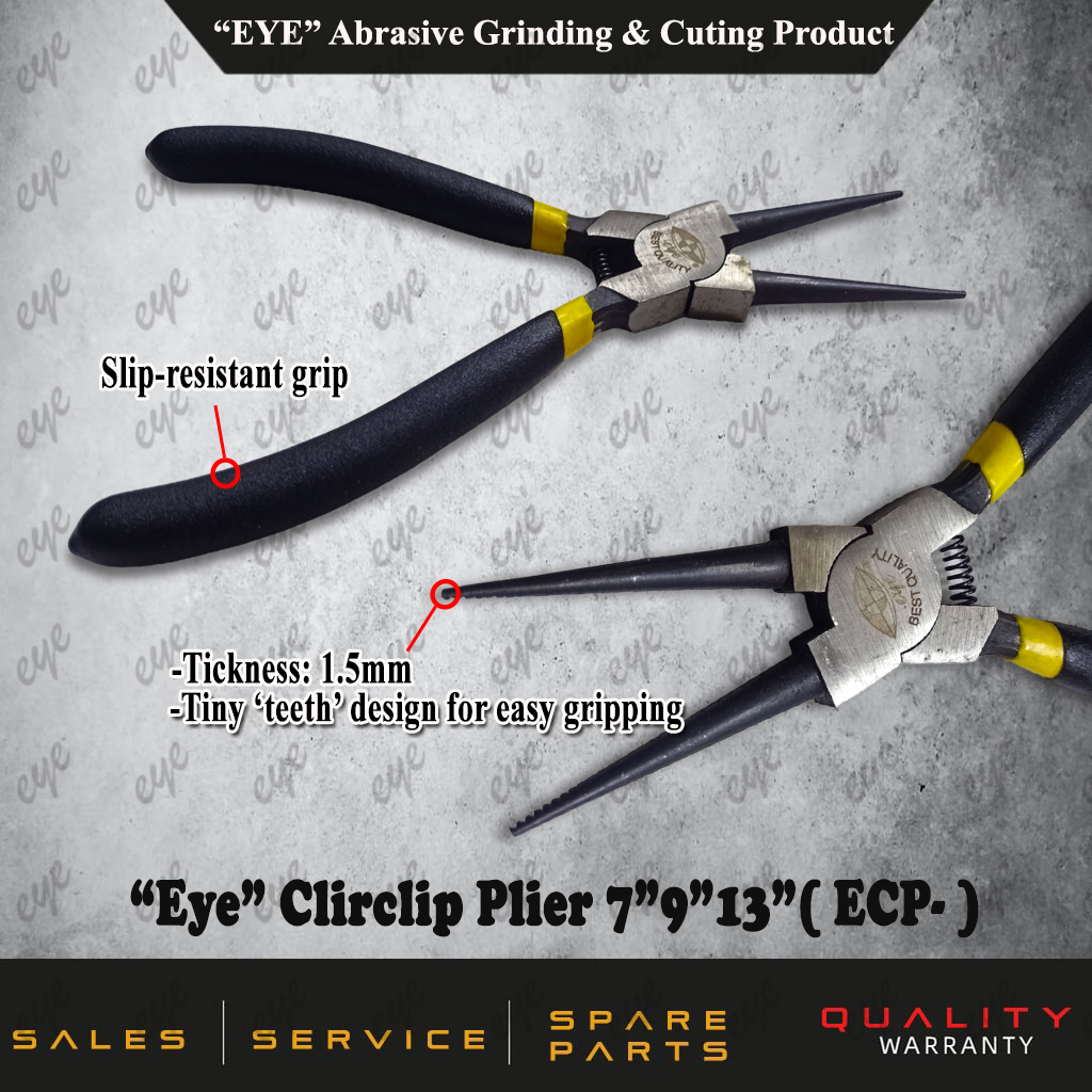 [ EYE ] Circlip Plier 7" 9" 13" Straight Bent Internal External/ 90 ...