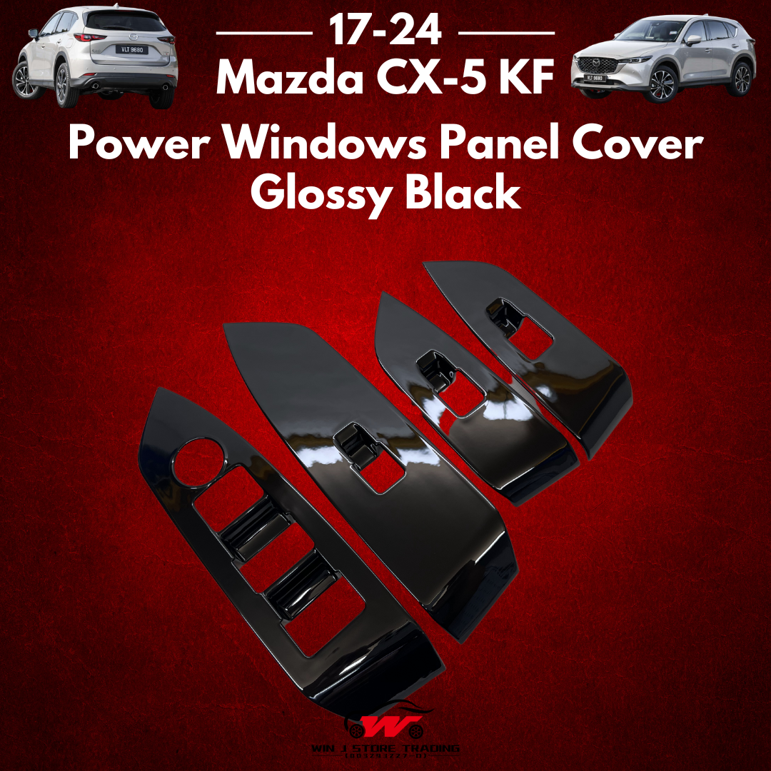 Mazda Cx-5 CX5 KF 2017-2024 Carbon Trim/Glossy Black Power Windows ...