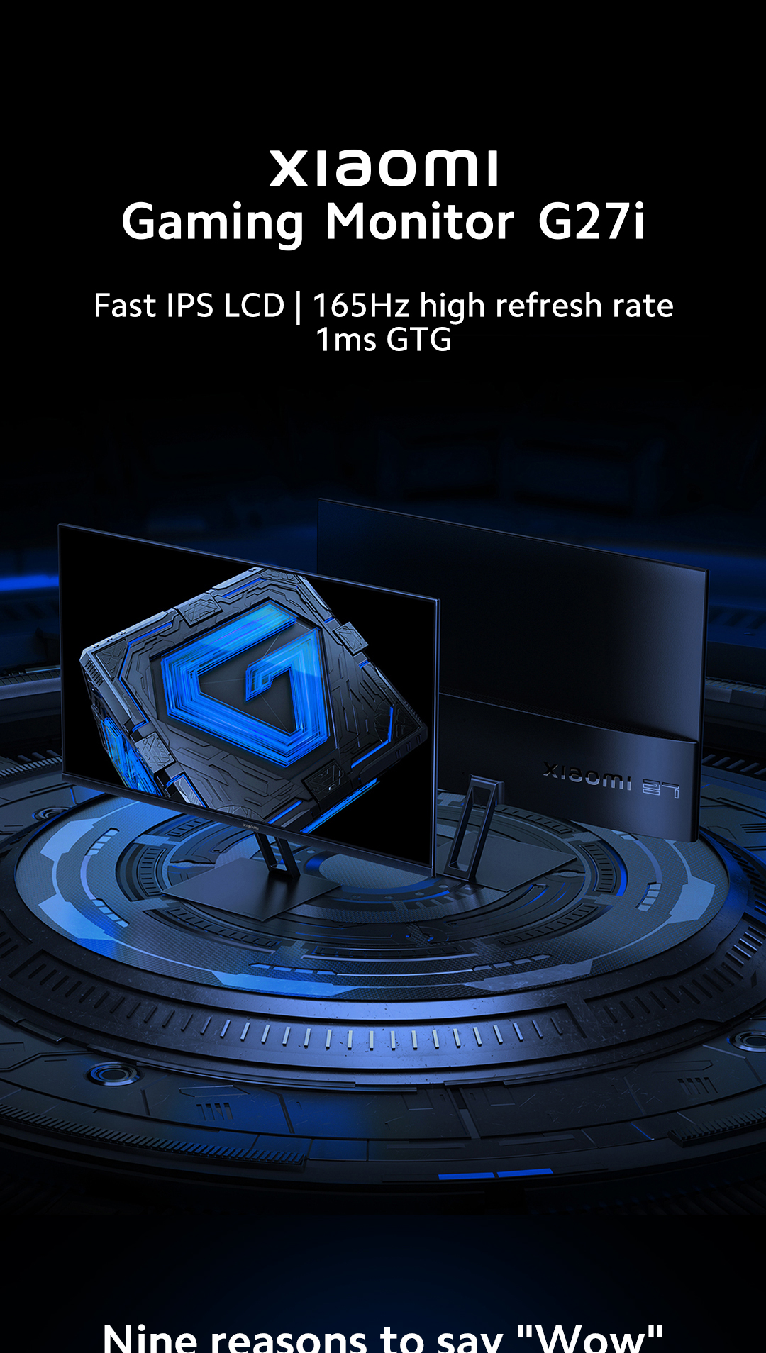 Xiaomi Gaming Monitor G27i 165Hz refresh rate/27 inch IPS/1ms GTG/HDMI ...