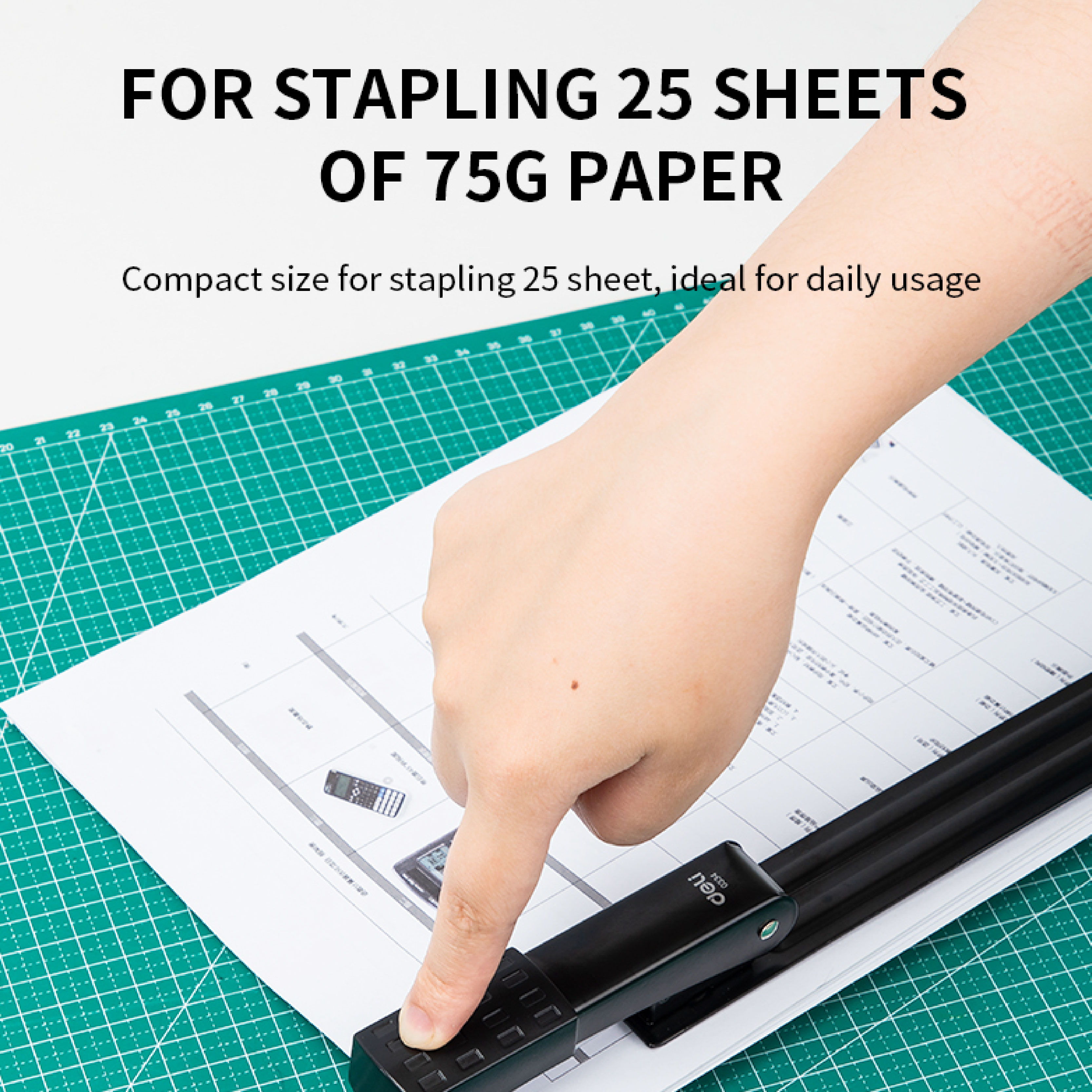Deli Long Arm Stapler for No.24/6 26/6 Staple (Not Included) Paper ...