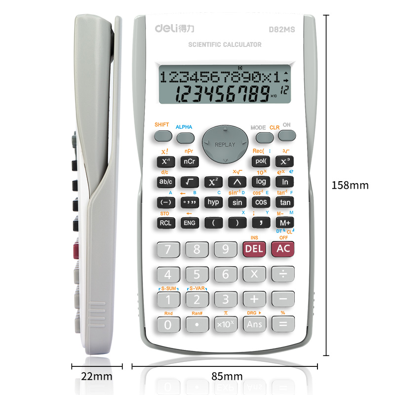 Deli Scientific Calculator 240F-10+2 Digits D82MS | Shopee Malaysia
