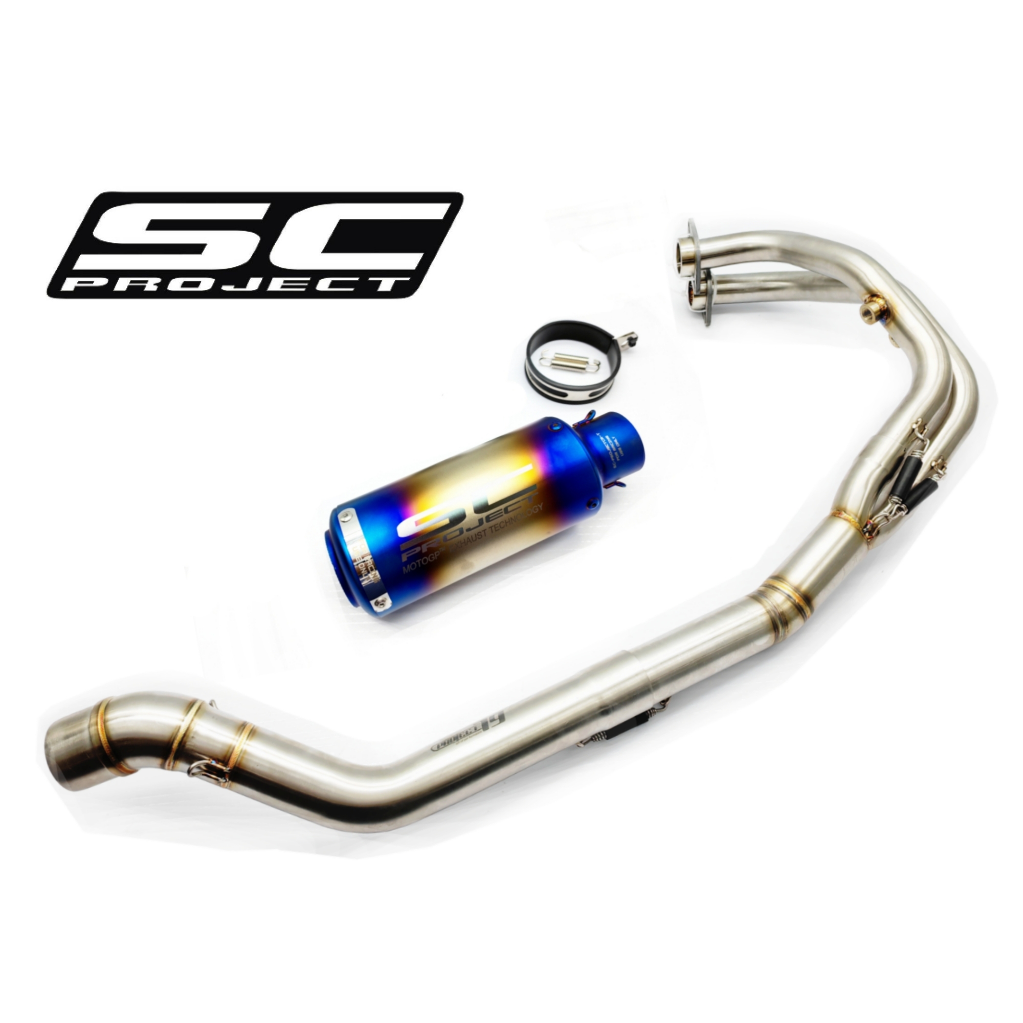 SC Project Exhaust QJMotor SRK250RR Full System Tabung Muffler Carbon ...