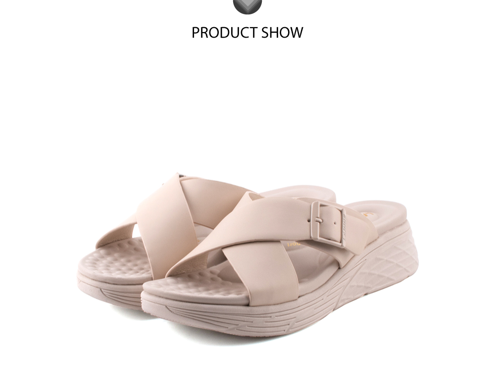 LARRIE Kasut Perempuan Natalie Buckle Slip On Selipar - L82407-KT01SV ...