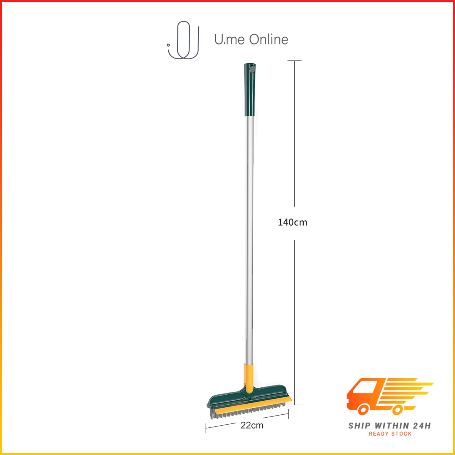 U.me 3 in 1 Brush Penyapu Berus Lantai Bilik Air Cuci Tandas Besi ...