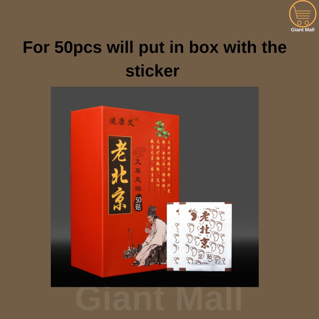 Herbal Foot Patch Detox 老北京足贴 Wormwood Patch Pelekat Herba Detox Ubat ...