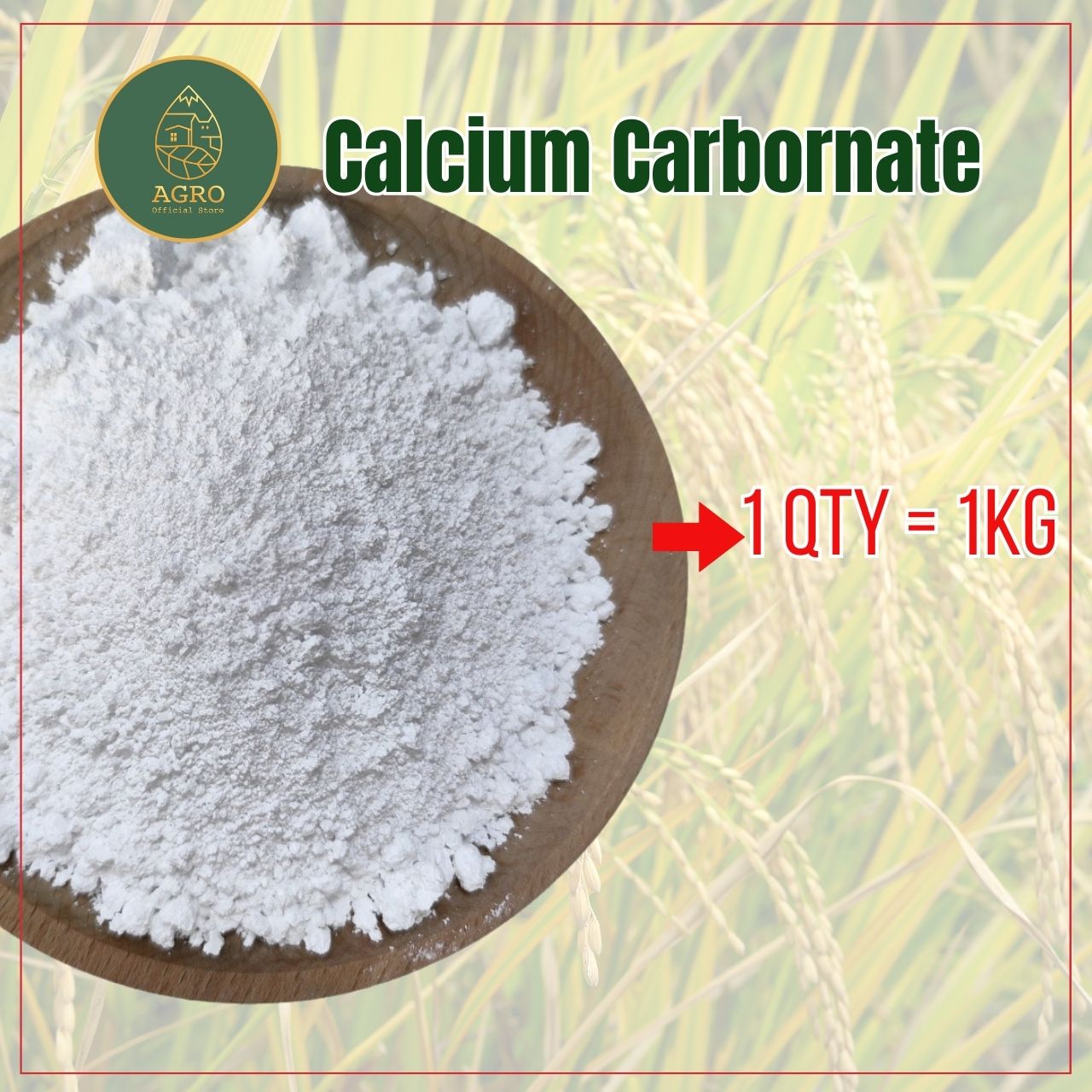 Agro Calcium Carbonate Chalk CaCO3 Agriculture Lime Kapur Sirih Raw ...