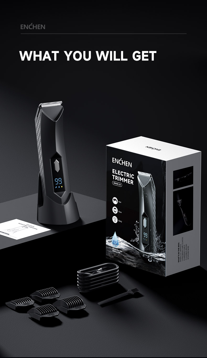 Enchen Spark 2 Pemangkas Elektrik Rambut Badan Body Hair Trimmer Skin ...