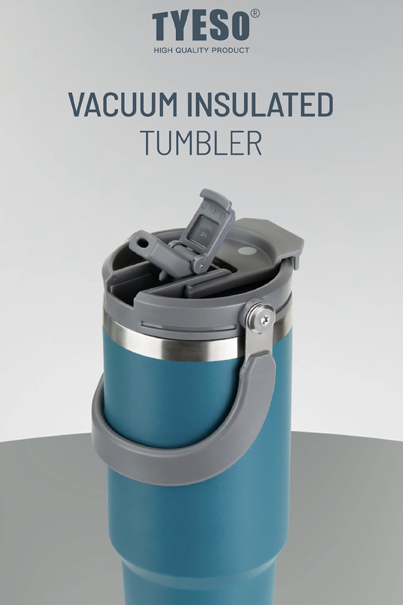 TYESO Vacuum Insulated Tumbler With Handle (600/750/900/1050/1200ml) TS ...