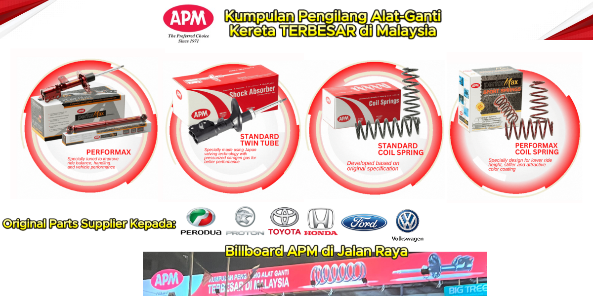APM Perodua Bezza (2016-Present) Standard Coil Spring Front & Rear Set ...