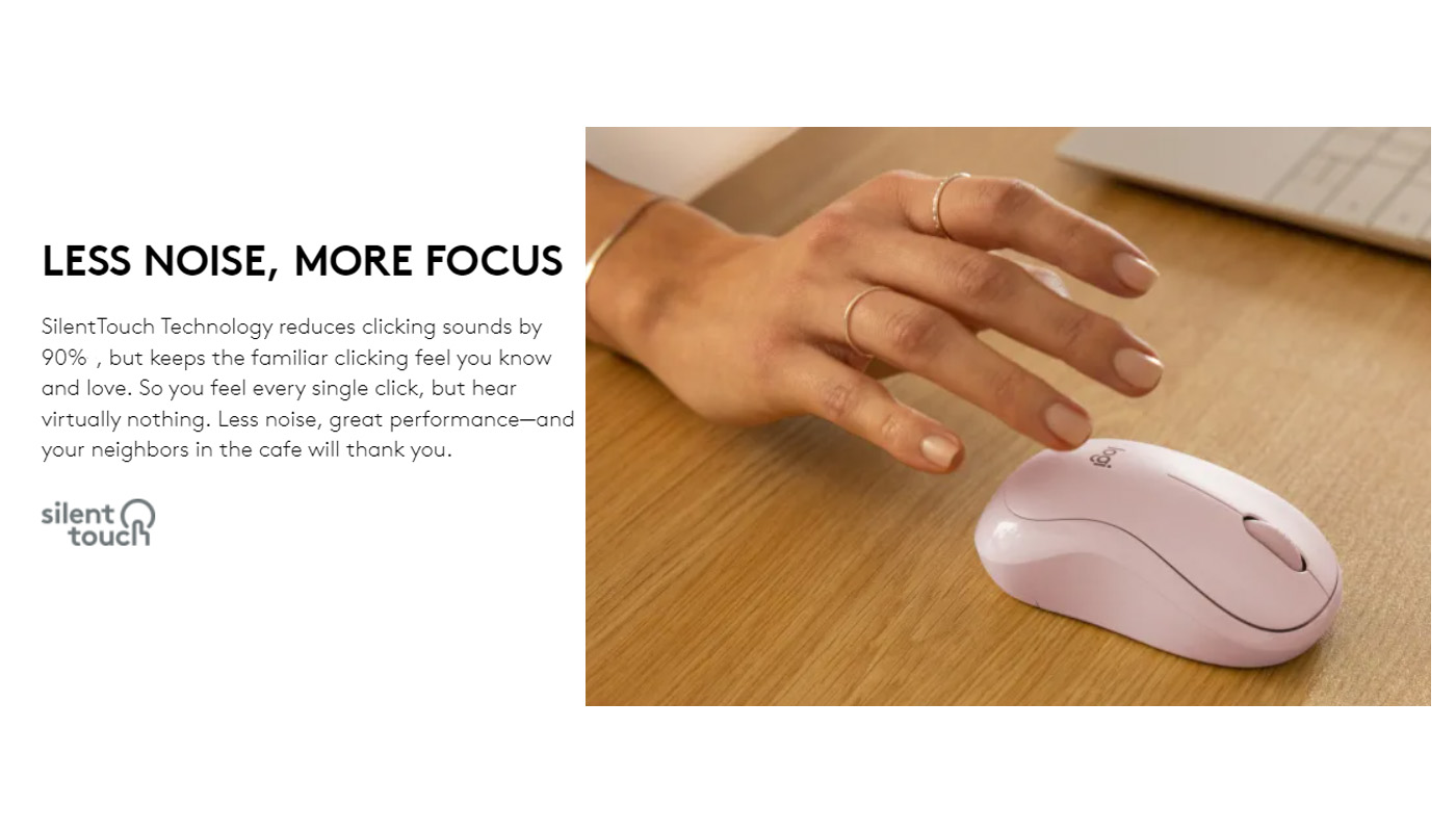 Logitech M240 Silent Bluetooth Mouse | Comfortable | SilentTouch ...