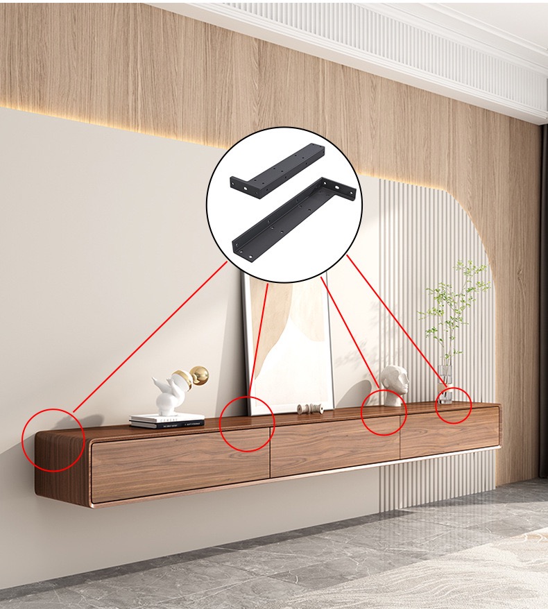 ClassAHW Heavy Duty Floating TV Cabinet Bracket Invisible Concealed ...