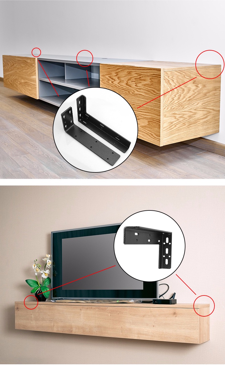 ClassAHW Heavy Duty Floating TV Cabinet Bracket Invisible Concealed ...