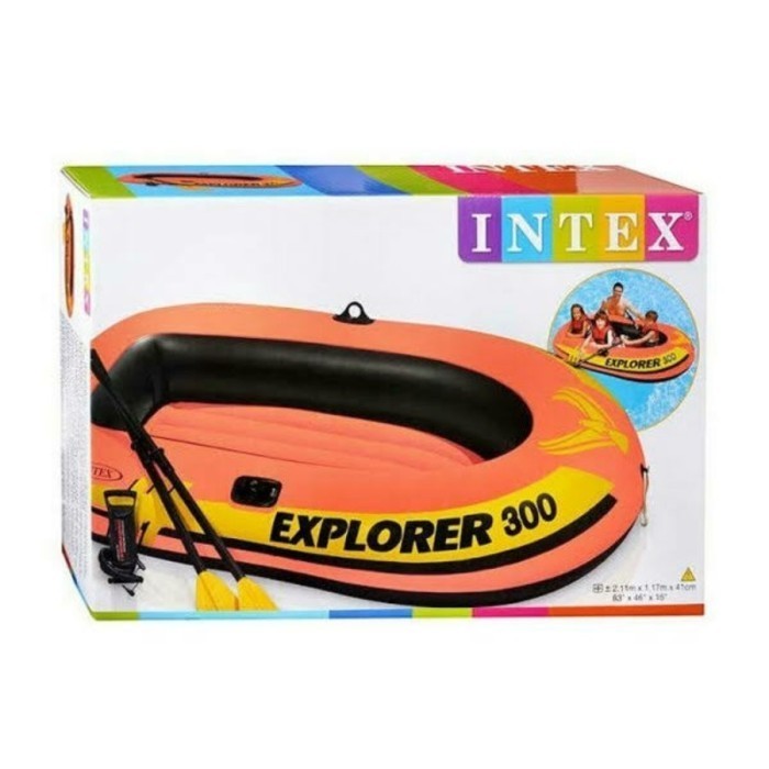 INTEX 58332 300 Boat Perahu Kapal Bot angin Explorer Inflatable ...