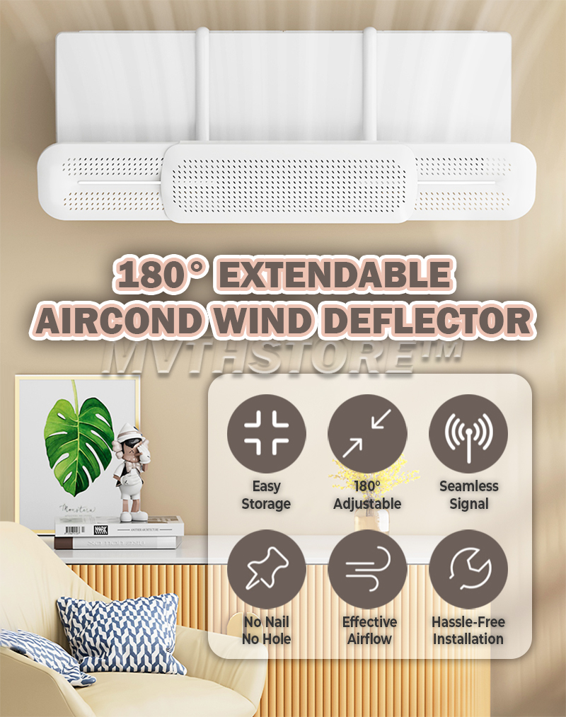 Adjustable Aircond Windshield Air Deflector, Wind Deflector For All Air ...