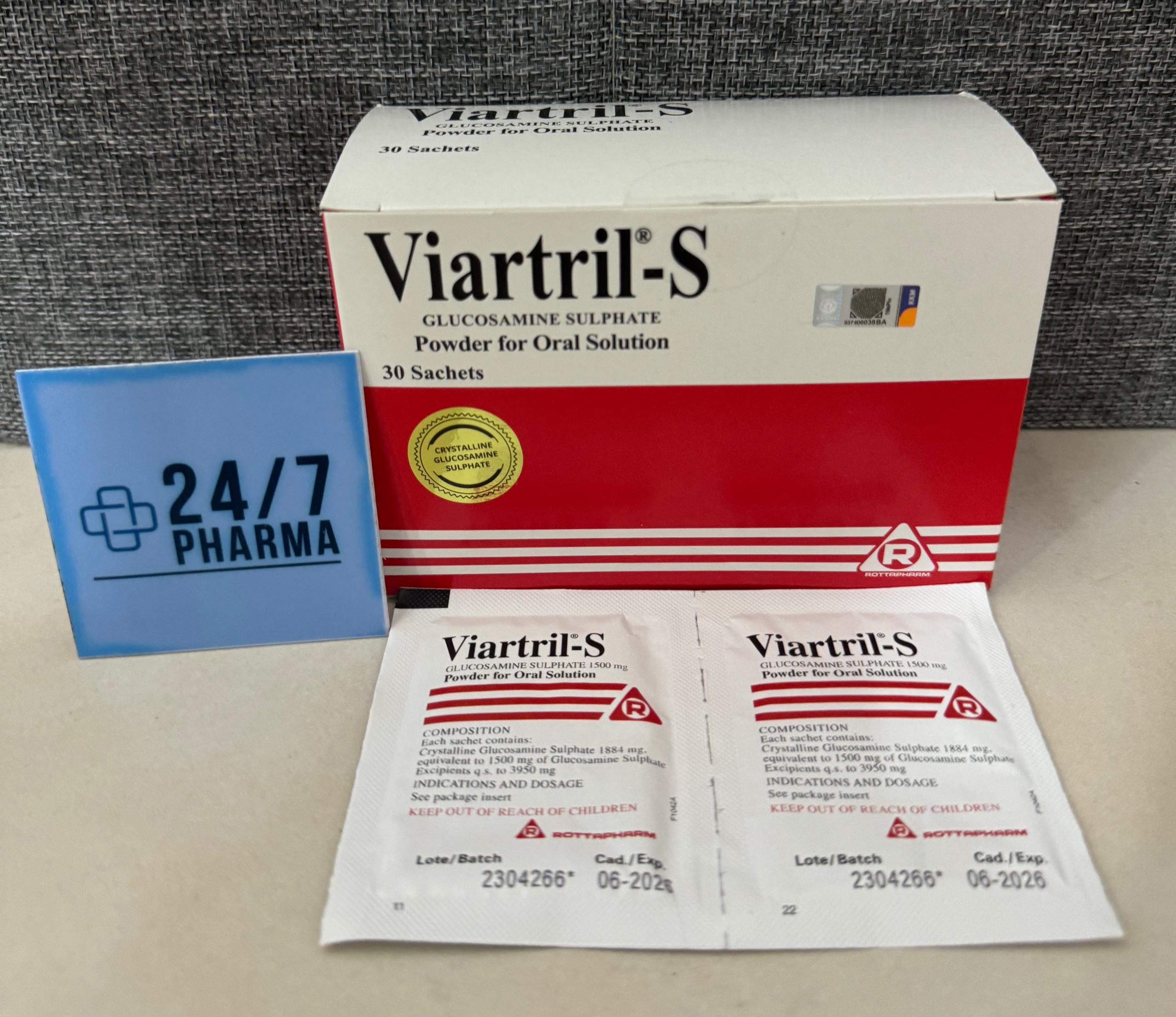 VIARTRIL-S POWDER 1500MG SACHET viarstril Glucosamine Sulfate ViartrilS ...