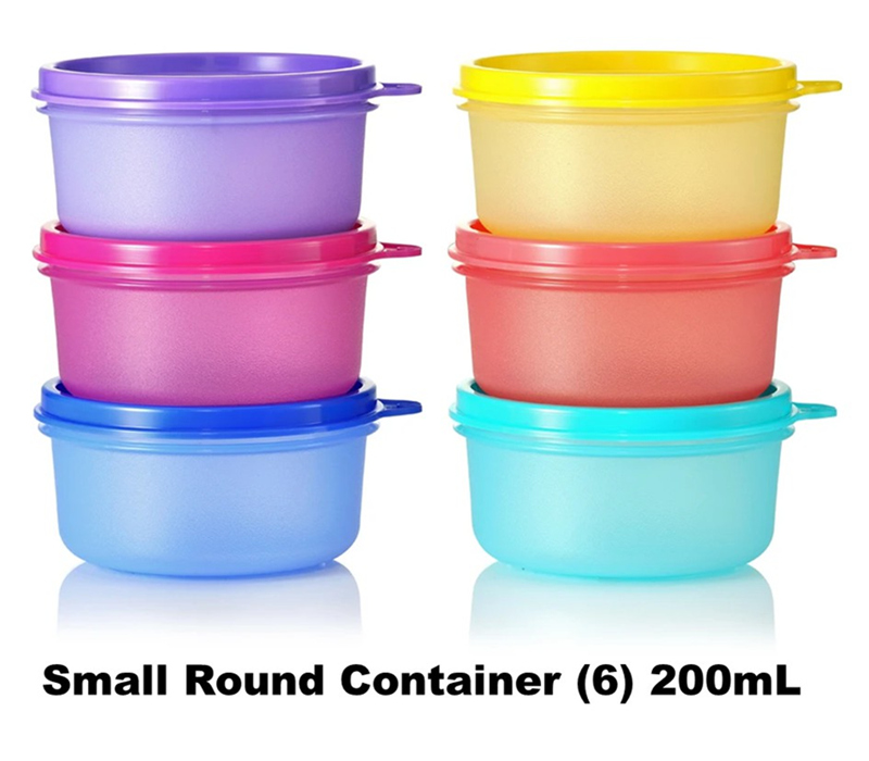 Tupperware Small Round Container 190ml/ Mini Food Storage Box/ Telur ...