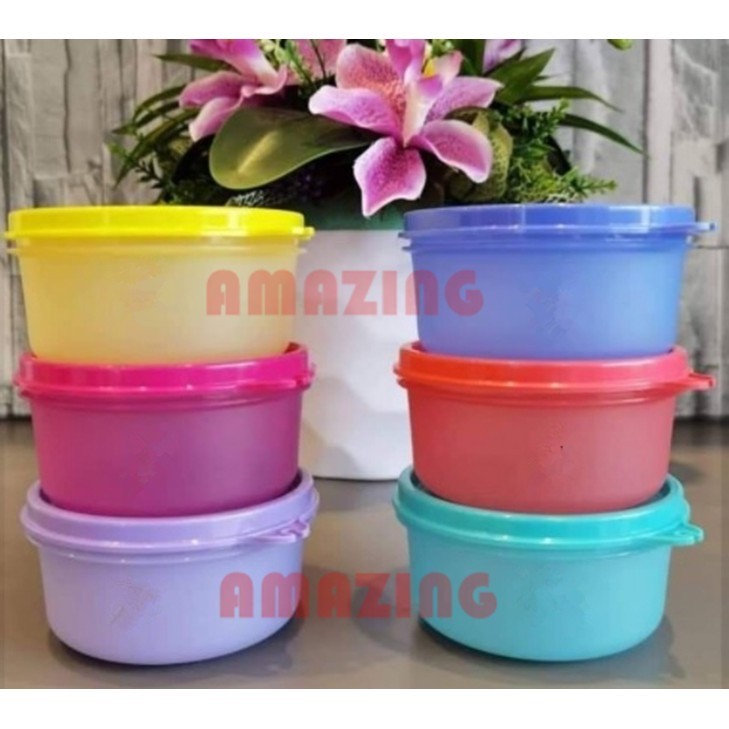 Tupperware Small Round Container 190ml/ Mini Food Storage Box/ Telur ...