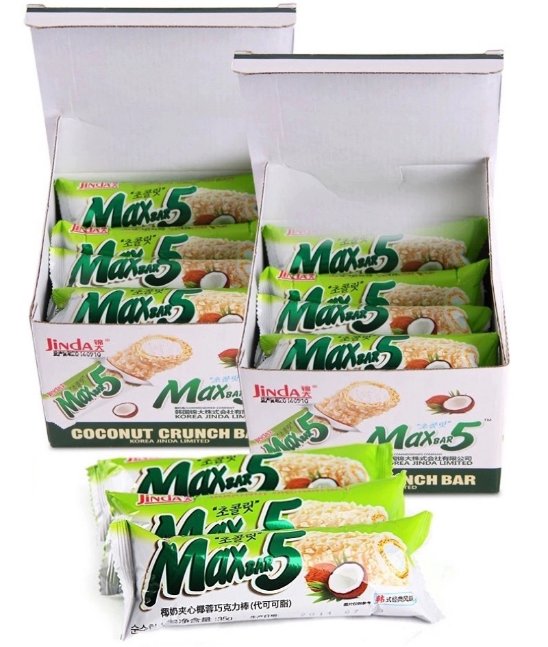 【Ready Stock 现货】韩式锦大 巧克力棒35g 巧克力 MAXBAR MAX 5 花生夹心棒 Chocolate Bar ...