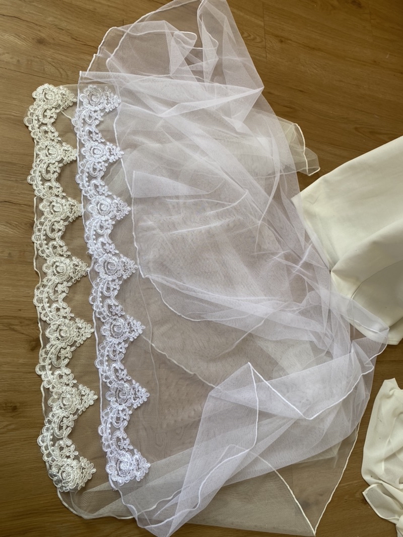 Veil Pengantin Veil Nikah Putih Bridal Veil Lace Manik sequin Wedding ...