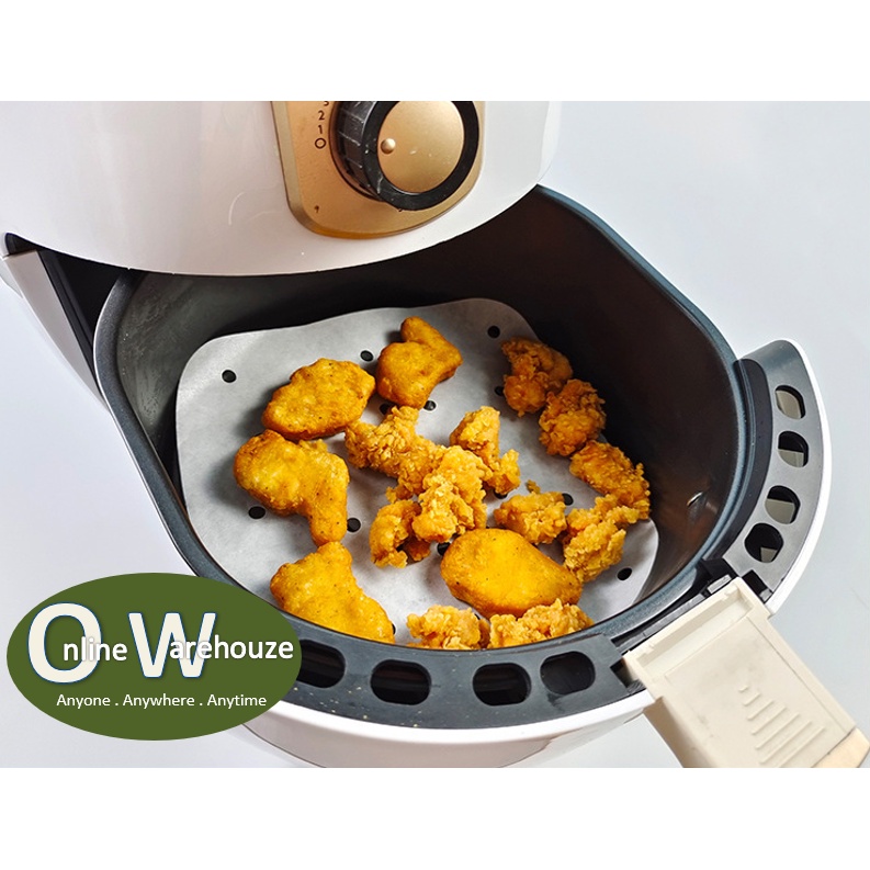 Air Fryer Paper Mat Liners Non Stick Healthy Baking Frying / Kertas ...