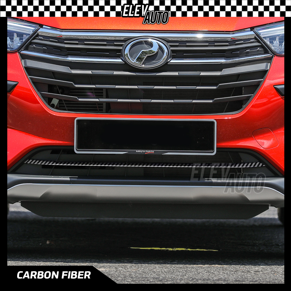 Perodua Ativa CARBON CHROME Front Bumper Lower Grille Lining Trim Cover ...