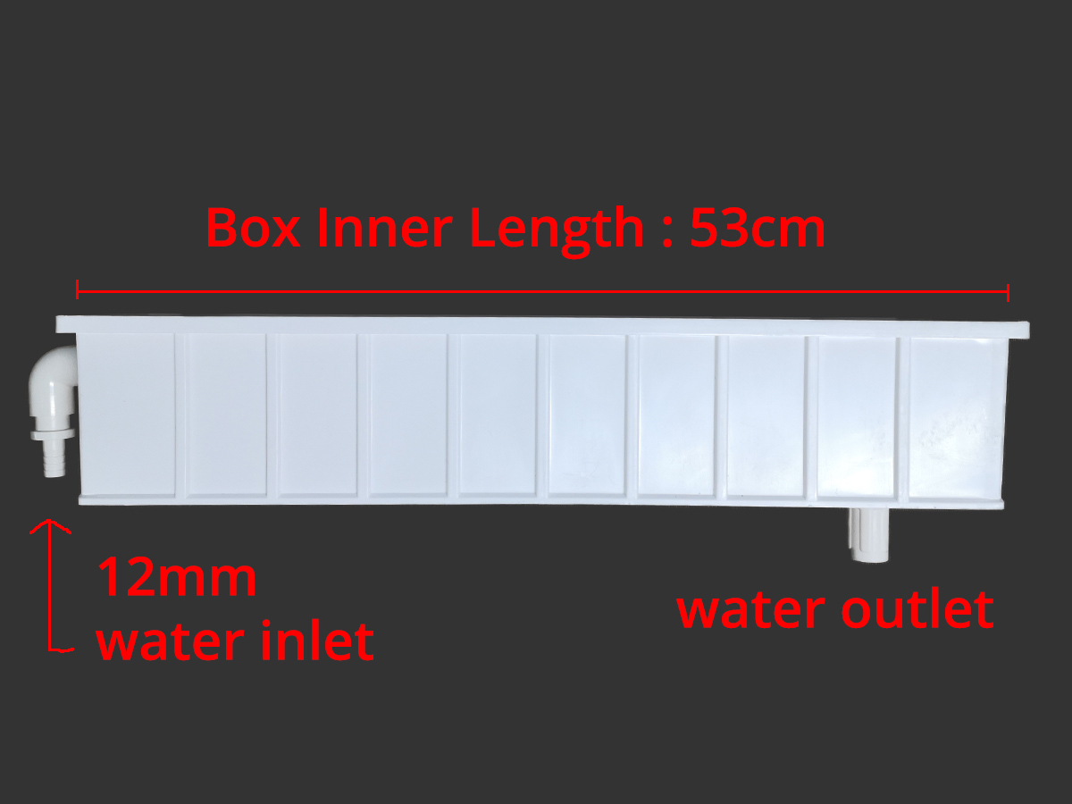 Aquarium Filter Box Set 56cm Top Filter Long Box Fish Tank Top Long ...