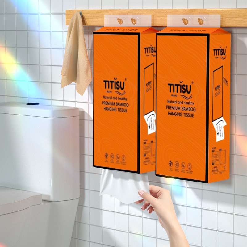 TITISU🧻 Orange Air Cushion Tissue 4-Ply 1280 sheets Deluxe Comfort ...