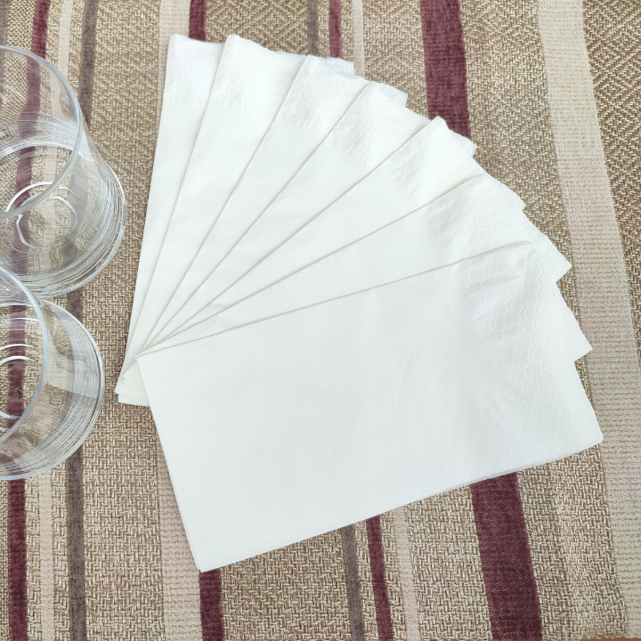 Luncheon Dinner Napkin Tissue Paper Virgin Pulp Thick 2ply Tisu Meja ...