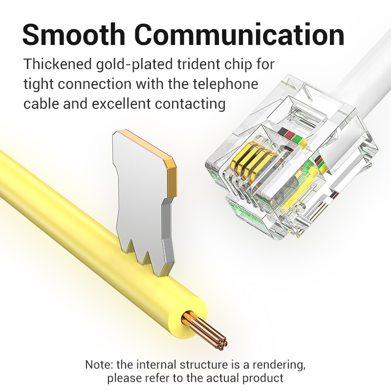 Vention RJ11 Phone Cable Networking Telephone Wire Fax Machine High ...