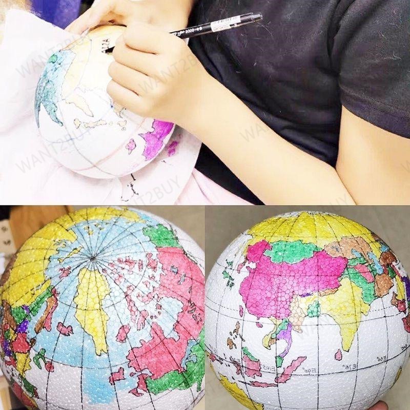 1-15cm DIY White Round Styrofoam Wedding Polystyrene Craft Foam Ball ...