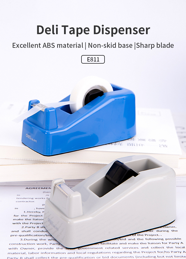 Deli Tape Dispenser Anti Slip Durable Sharp Blade Salotape Holder Heavy ...
