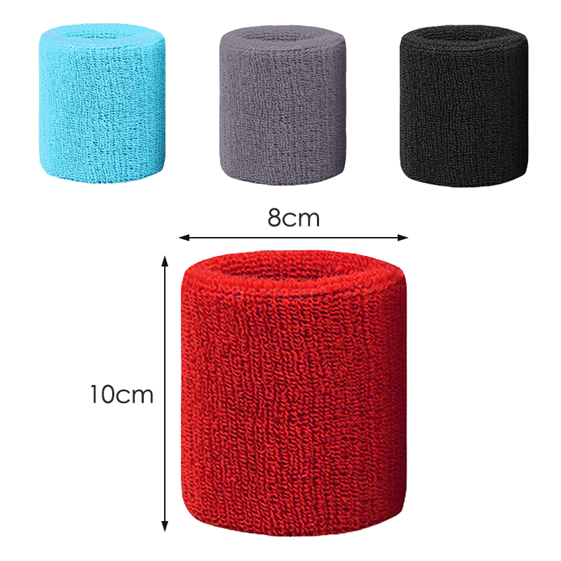 1Pc Sport Wristband Cotton Sweatband Hand Band Wrist Support Guards For ...