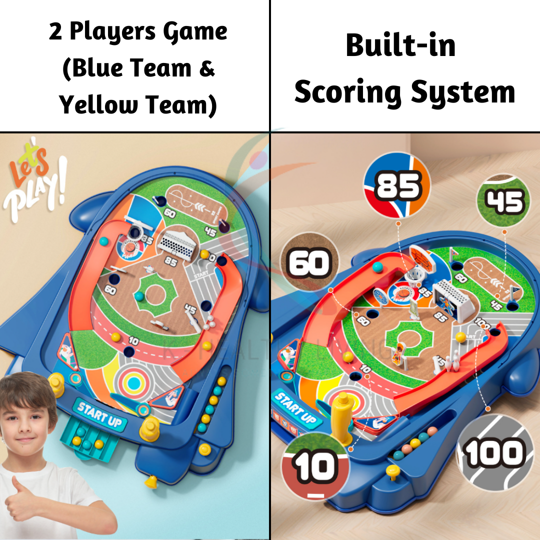 Children's Brain Puzzle Toy Shooting Pinball Machine Gaming Table ...