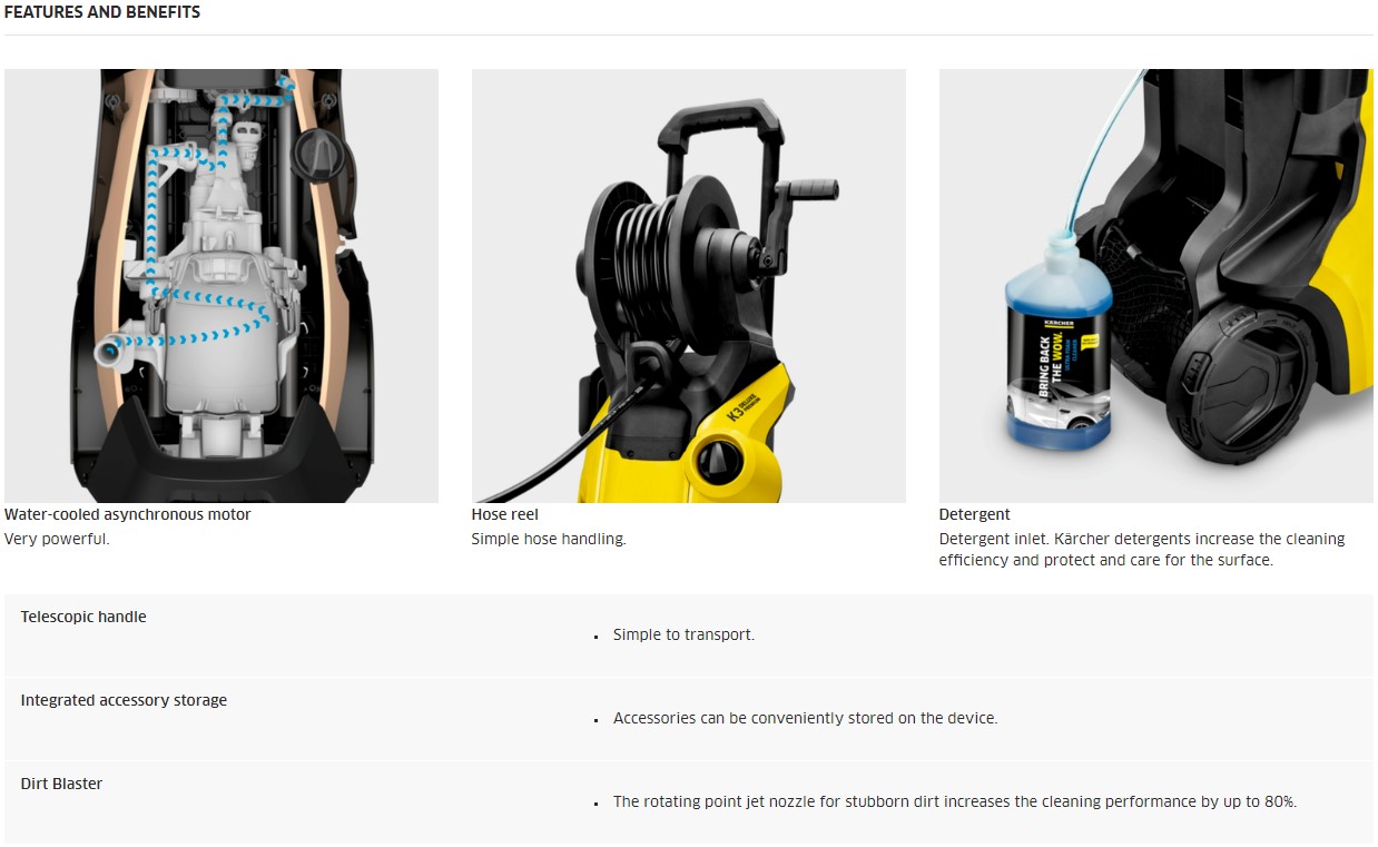 🔥 KARCHER Water Jet K3 Deluxe High Pressure Water Jet Karcher Pressure ...