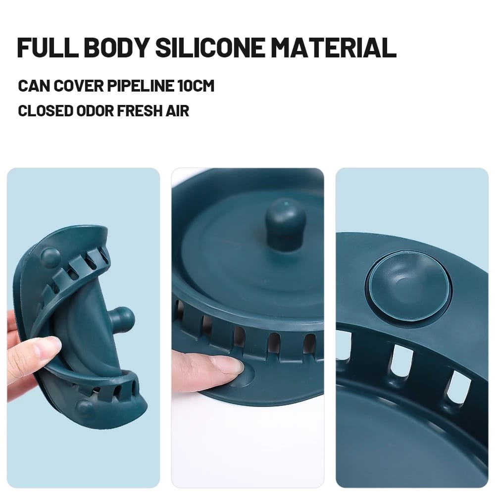 Sink Anti-clog Silicone Floor Drain Cover Bathroom Hair Anti-clog ...