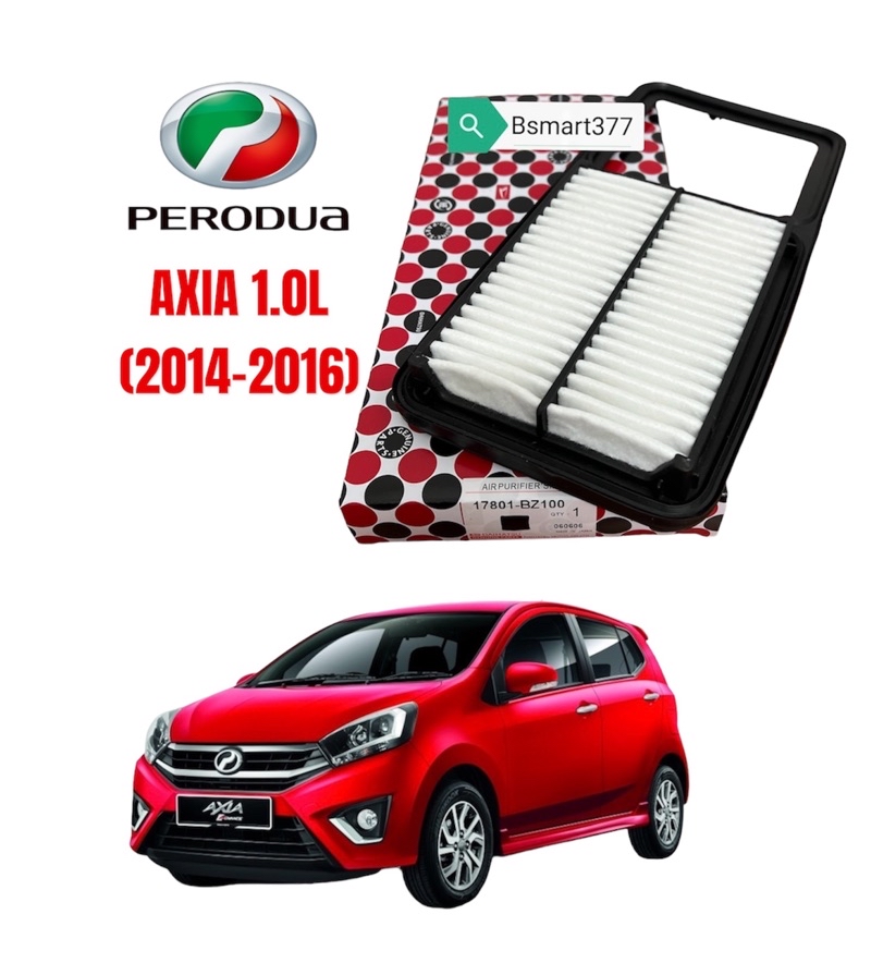 READY STOK Perodua enjine air filter axia 1.0L (2014-2016) 1ST MODEL ...