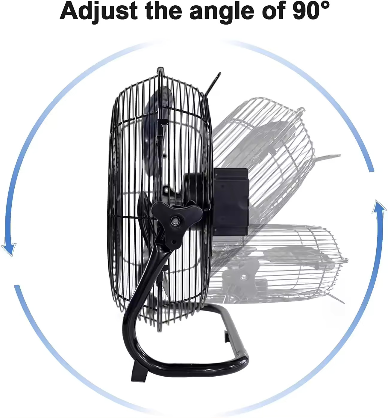 3H Pure Copper Motor Metal Clad Strong Industrial Electric Floor Fan ...
