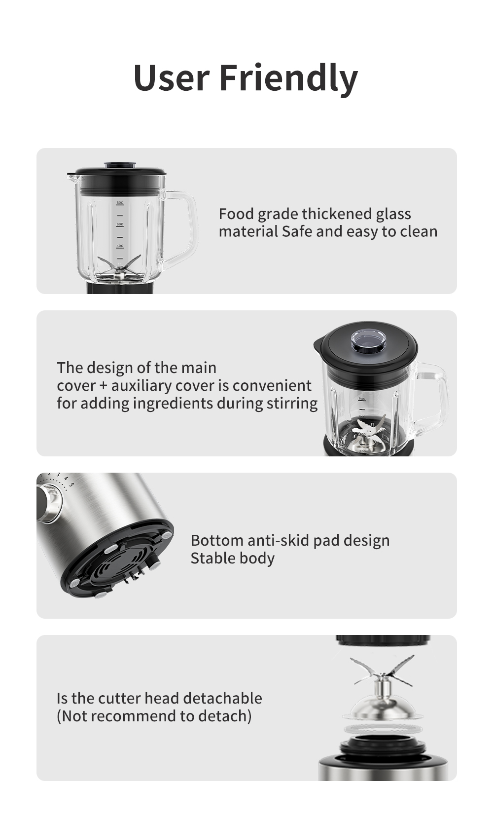 Simplus Multi-functional Ice Blender|Smoothie Maker|Baby Food Crushed ...