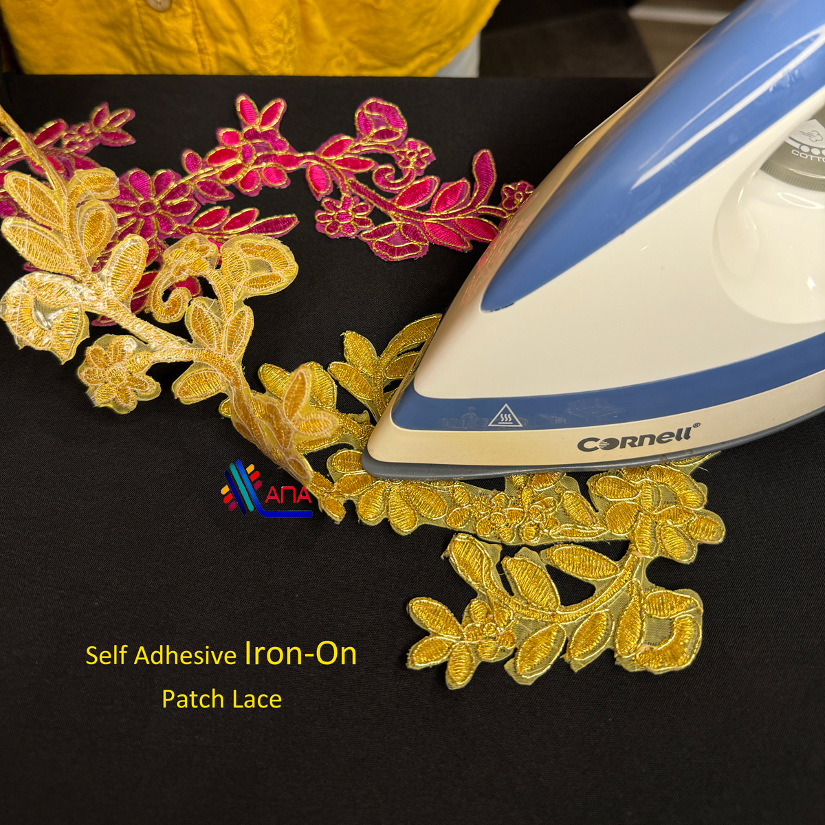 Self Adhesive Iron-on Patches Lace Suitable For DIY Lace Embroidery ...