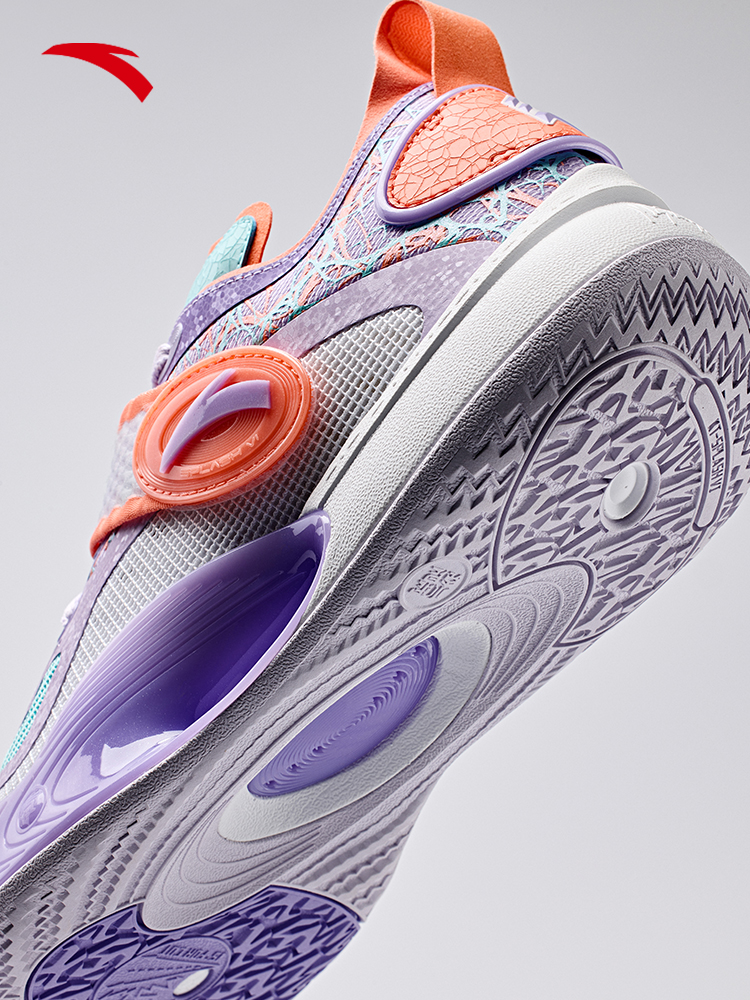 ANTA Men Splash 6 Basketball Shoes 1124B1108-5- Purple/White/Orange ...