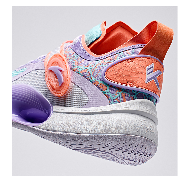 ANTA Men Splash 6 Basketball Shoes 1124B1108-5- Purple/White/Orange ...